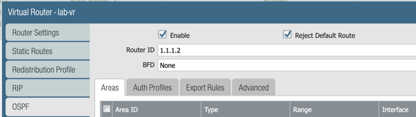 Panos Configuring Ospf And Default Route Advertisement Learn It By